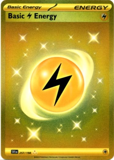 Basic Lightning Energy 257/198 - Pokemon enkeltkort fra Scarlet & Violet