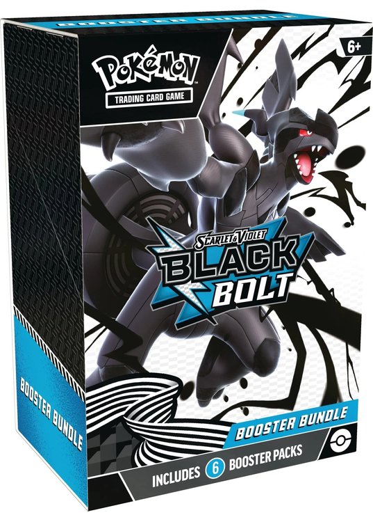 Booster Bundle (6 stk. booster packs) - SV10.5 Black Bolt - Pokemonkort ...