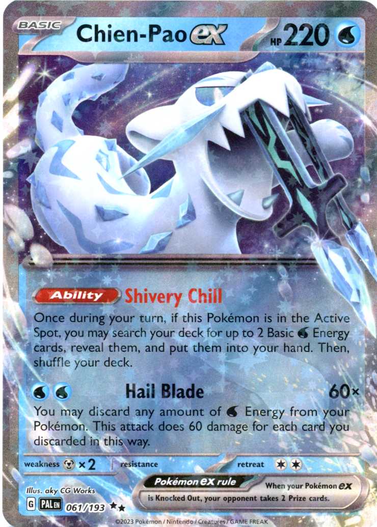 Chien-Pao ex 061/193 - Pokemon enkeltkort fra SV02 Paldea Evolved
