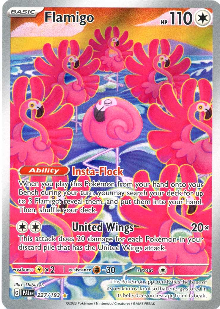 Flamigo 227/193 - Pokemon enkeltkort fra SV02 Paldea Evolved