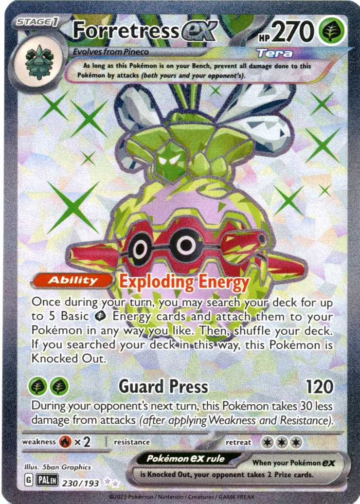 Forretress ex 230/193 - Pokemon enkeltkort fra SV02 Paldea Evolved
