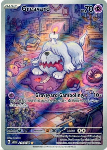 Greavard 214/198 - Pokemon enkeltkort fra Scarlet & Violet