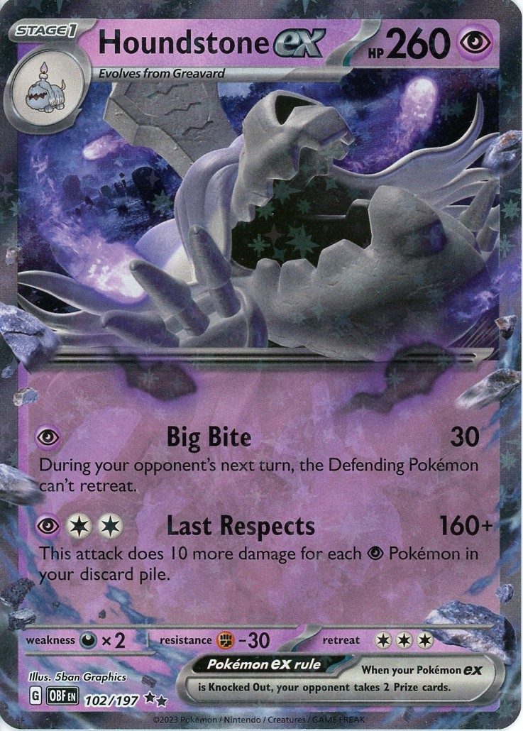 Double Rare Pokemon Eiscue Ex Tera Pokemon Card - 042/197 Double Rare ...