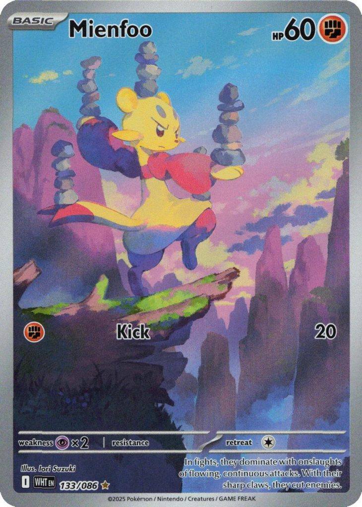 Mienfoo 133/086 - Pokemon enkeltkort fra SV10.5 White Flare