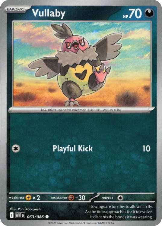 Vullaby 063/086 - Pokemon enkeltkort fra SV10.5 White Flare