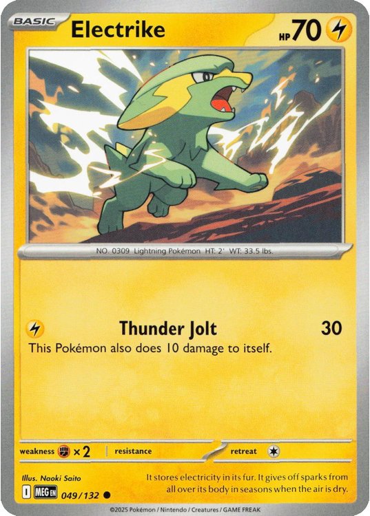 Electrike 049/132 - Pokemon enkeltkort fra ME01 Mega Evolution