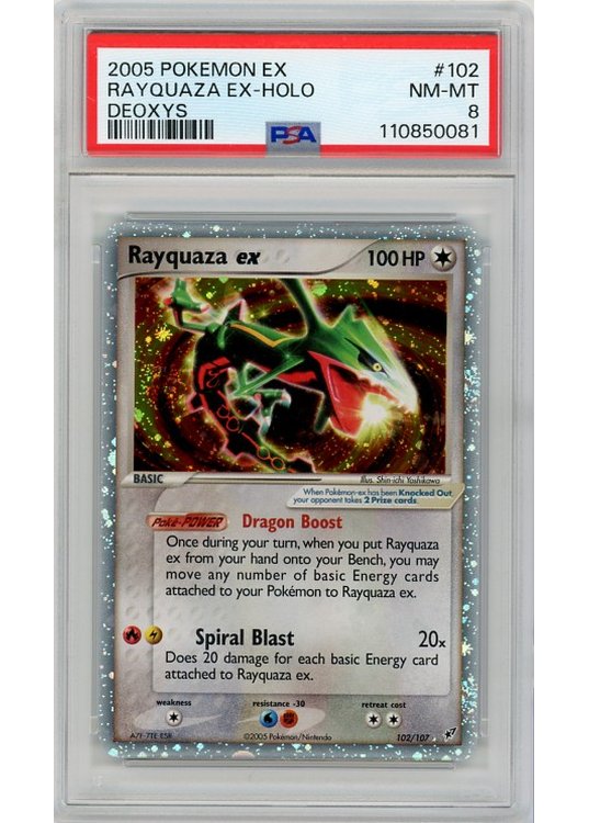 Rayquaza ex PSA 8 - Gradede pokemon kort på Pokemons.dk